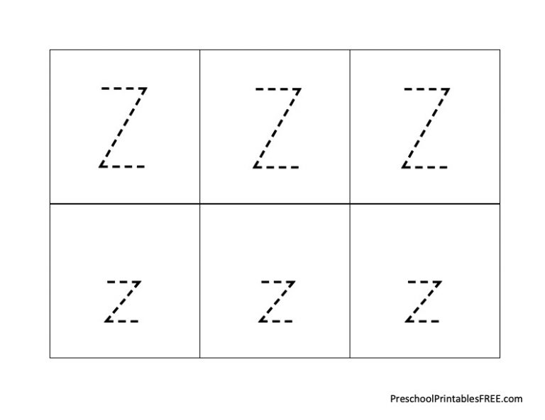 Preschool Letter Z Worksheets – Free Preschool Printables